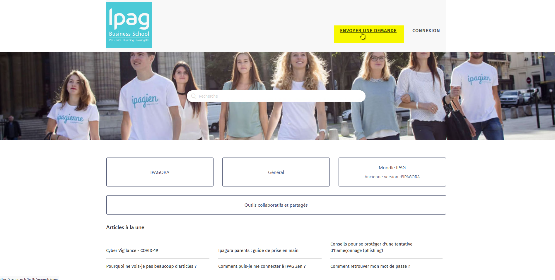 Ipagora étudiants : guide de prise en main – IPAG Zen